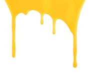 Yellow Paint Dripping stock photo. Image of droplet, drops - 16164452