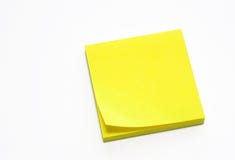 Yellow memo pad. stock photo. Image of pencil, notebook - 1457102