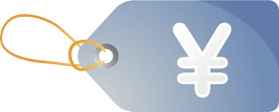 Price Tag With Japanese Yen Royalty Free Stock Photography - Image: 3268417