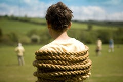 Boy Tied Up Stock Photos - Royalty Free Pictures