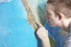 America Map - Male Face stock image. Image of adult, america - 2937219