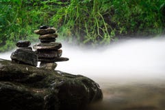 Zen Meditation Landscape. Calm And Spiritual Nature Environment. Stock ...