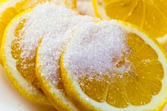 Zitrone Mit Zucker Stockbild - Bild: 3058481