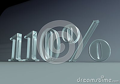 110 Percent Stock Image | CartoonDealer.com #8021821