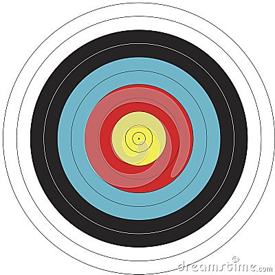 122cm FITA Design Archery Target Stock Photo - Image: 10094340