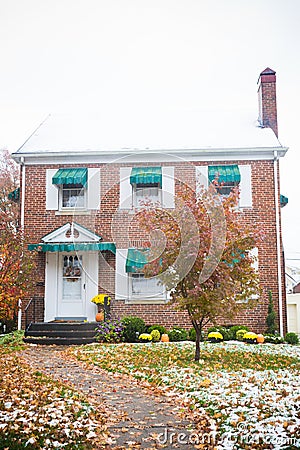 1920's Brick House Royalty Free Stock Photography - Image: 27413627