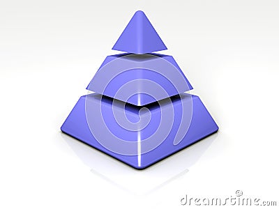 3 Layered Pyramid Royalty Free Stock Image - Image: 10125606