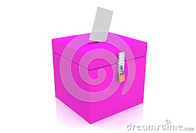 3D Ballot Box Pink 02 Royalty-Free Stock Photo | CartoonDealer.com ...