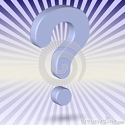 3d Blue Question Mark Cartoon Vector | CartoonDealer.com #13412245