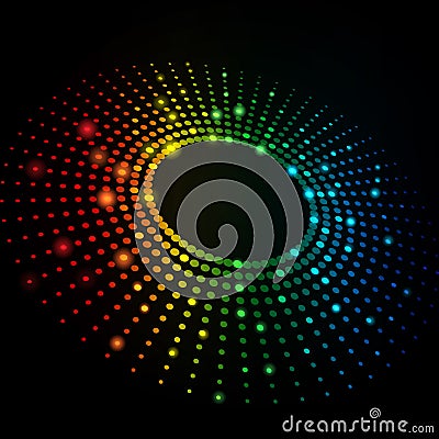 3D Colorful Dots Abstract Vector Background Royalty Free Stock ...