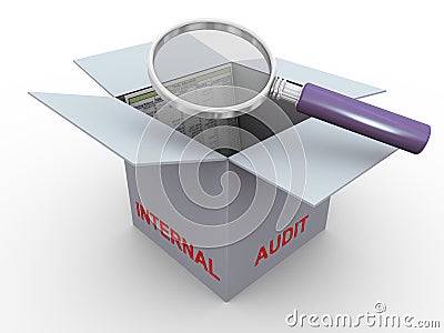 3d Concept Of Internal Audit Stock Photo - Image: 22156640