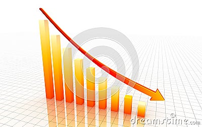 3d Decrease Graph Royalty-Free Stock Photography | CartoonDealer.com ...