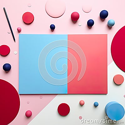 3D Elements And Copy-space For Text Design Concept Exemplifies Clean ...