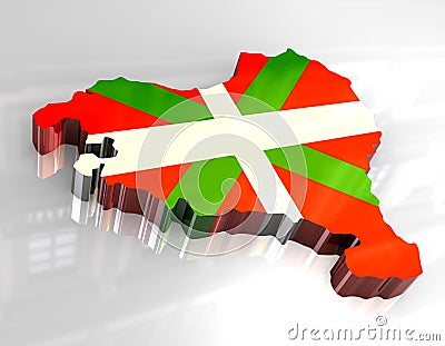 3d Flag Map Of Basque Royalty-Free Stock Photography | CartoonDealer ...