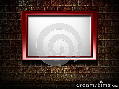 3d Frame On Grunge Background Stock Images - Image: 16990404