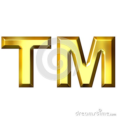 3D Golden Trademark Symbol Royalty-Free Stock Image | CartoonDealer.com ...