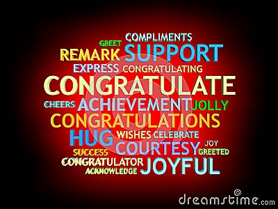 3d Grow Congratulation’s Word-cloud Royalty Free Stock Images - Image ...