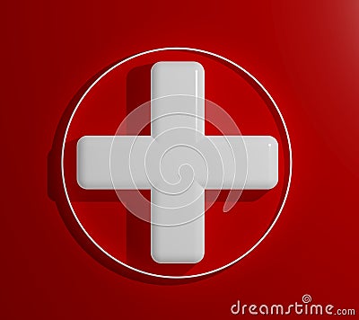 3d Health Cross Sign Stock Images - Image: 26589834
