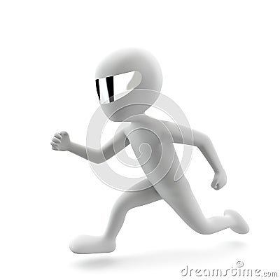 3d Man Running. 3d Image. Royalty-Free Stock Photography ...