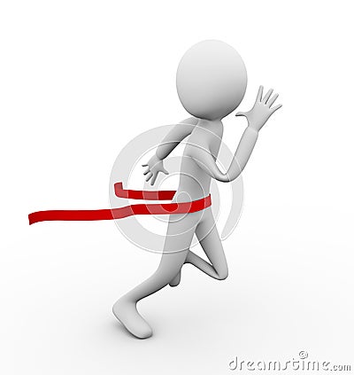 3d Man Winner Stock Images - Image: 18091274