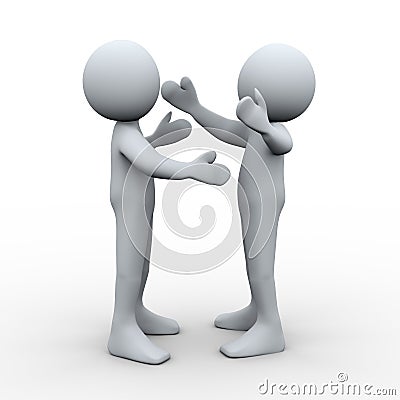 3d People Welcome Hug Stock Image - Image: 26110321