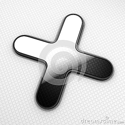 3d Plus Symbol In Perspective Stock Image - Image: 27549401