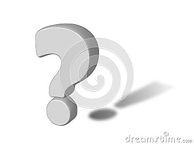 3D Question Mark With Exclamation Mark Shadow Vector Illustration ...