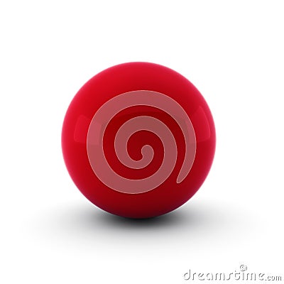 3d Render Of Red Ball On White Stock Image | CartoonDealer.com #13448635