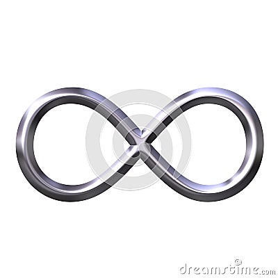 3D Silver Infinity Symbol Stock Image | CartoonDealer.com #3301021