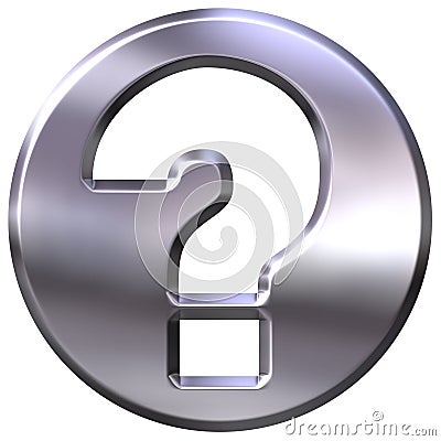 3D Silver Question Sign Royalty-Free Stock Photo | CartoonDealer.com ...