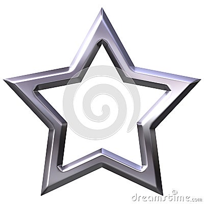 Silver Star stock illustration. Illustration of space - 3301715