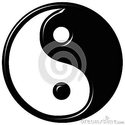 3D Tao Symbol Royalty Free Stock Photo - Image: 5790355