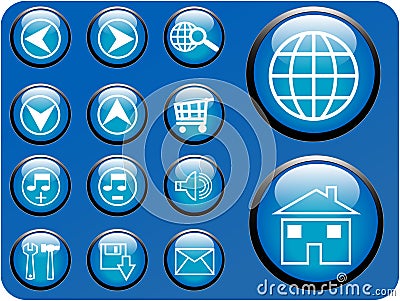 3D Vector Buttons stock vector. Illustration of accounts - 1236037