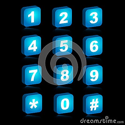Numbers buttons stock illustration. Illustration of communication ...