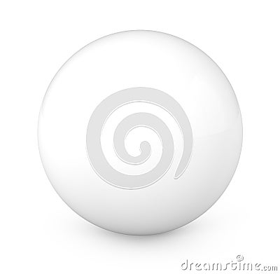 3d White Ball Stock Image - Image: 17648461