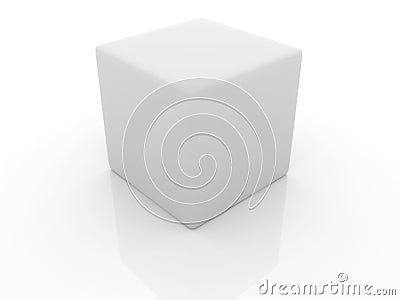 3d White Cube. Stock Photos - Image: 26987783
