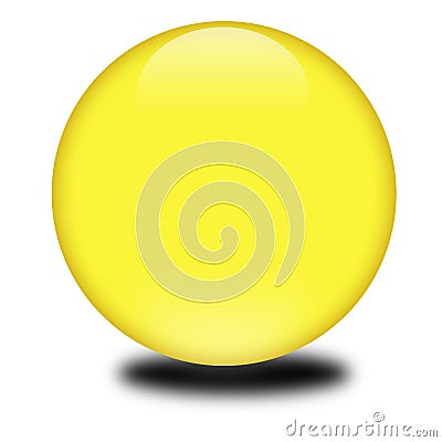 3d Yellow Colored Sphere Stock Photography - Image: 3197222
