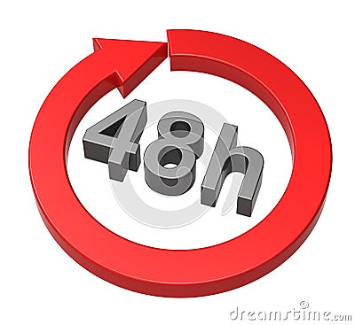 48 Hours Delivery Sign Stock Image | CartoonDealer.com #15282319