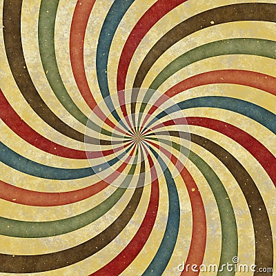 60's 70's Retro Swirl Funky Wild Spiral Rays Stock Image - Image: 24128871
