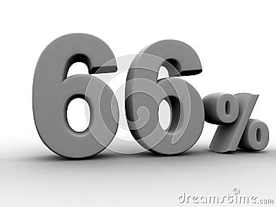 66 Percent Stock Photo - Image: 2466020