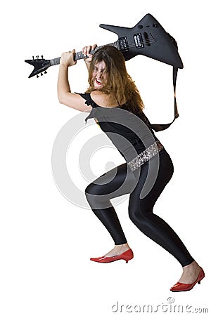 80's Rocker Chick Stock Photos - Image: 3669013