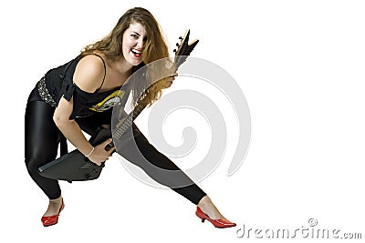 80's Rocker Chick Stock Photo - Image: 3935150