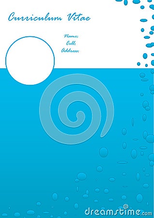 A4 - Water Layout Stock Images - Image: 8412694
