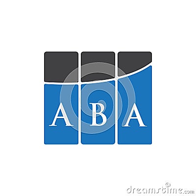 ABA Letter Logo Design On Black Background.ABA Creative Initials Letter ...