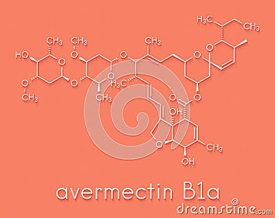 Abamectin Insecticide Molecule. Skeletal Formula. Editorial Image ...