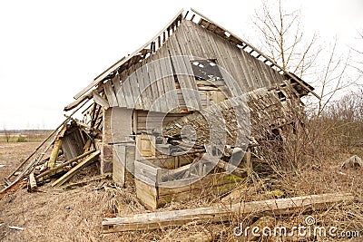 Abandoned, Falling Down House Royalty-Free Stock Image | CartoonDealer ...