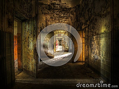 Abandoned Hallway Royalty Free Stock Photos - Image: 19646108