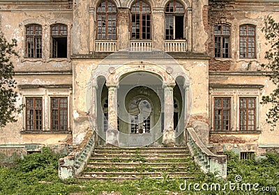 Abandoned Old House Front View - Hdr Royalty-Free Stock Image ...