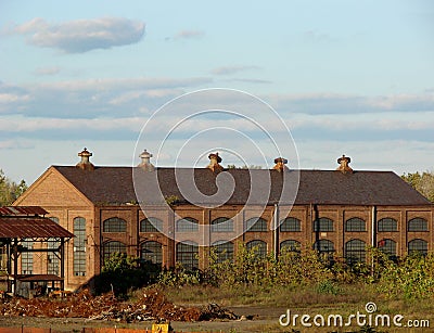 Abandoned Old Industrial Factory Brick Building Royalty Free Stock ...