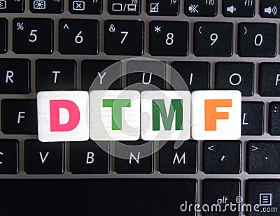 Abbreviation DTMF On Keyboard Background Royalty-Free Stock Photo ...